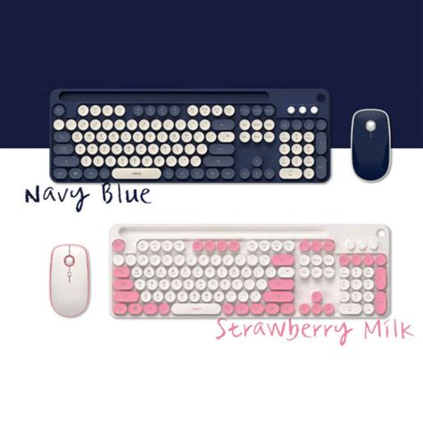 Abko Wkm50 Wireless Membrane Keyboard And Mouse Set 2colors Korean Keyboard Lazada
