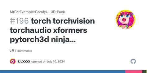 Torch Torchvision Torchaudio Xformers Pytorch D Ninja Nvdiffrast C C Image Mvimage