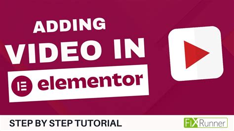 How To Add A Video In WordPress With Elementor YouTube
