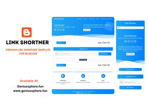 Link Shortner Premium Responsive Safelink Blogger Template