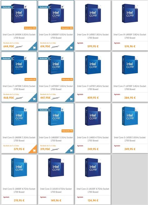 Intel S Non K W Th Gen Core Processors Listed On European Retailer Techpowerup