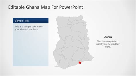 Ghana Map Editable Powerpoint Template Slidemodel