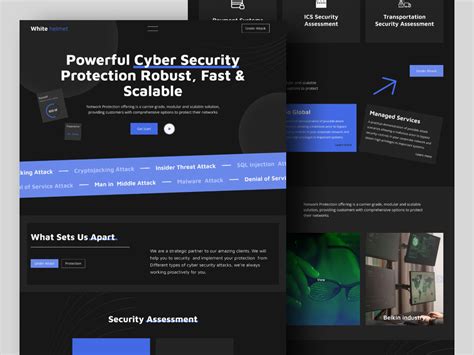 Cyber Security Services Agency Landing Page By Yeakubrahaman On Dribbble