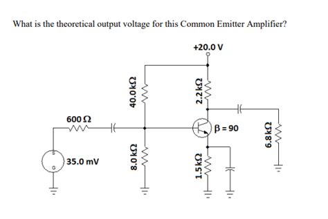 solved what is the theoretical output voltage for this