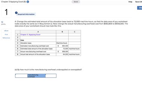 Solved Save And Exit Chapter 3 Applying Excel B Saved Help