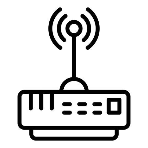 Wifi Router Internet Icon Outline Style Vector Art At Vecteezy