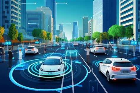 Premium Photo Revolutionary Aipowered Traffic And Pedestrian Vehicle Collision Prevention