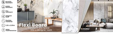 Supplier Flexi Board Mm PVC Board Wall Panel Dinding Aspira Living