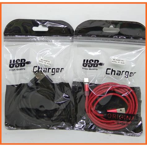 Jual Kabel Charger Data Magnet Type Usb C Fast Charging Hitam Type C Shopee Indonesia