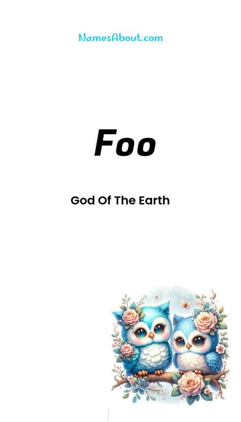 Foo Name Meaning And Origins Nicknames Sibling Ideas