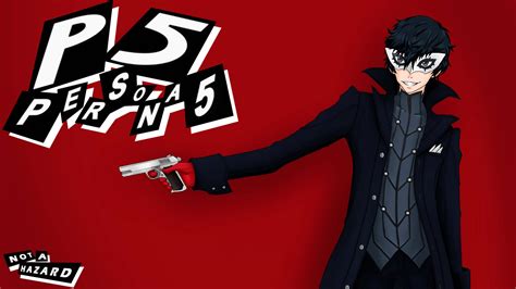 Download Persona 5 4k Joker Pistol Wallpaper