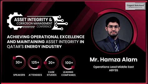 Hamza Alam On Linkedin Join Me In Doha As We Kick Off A New Era In Corrosion Management And