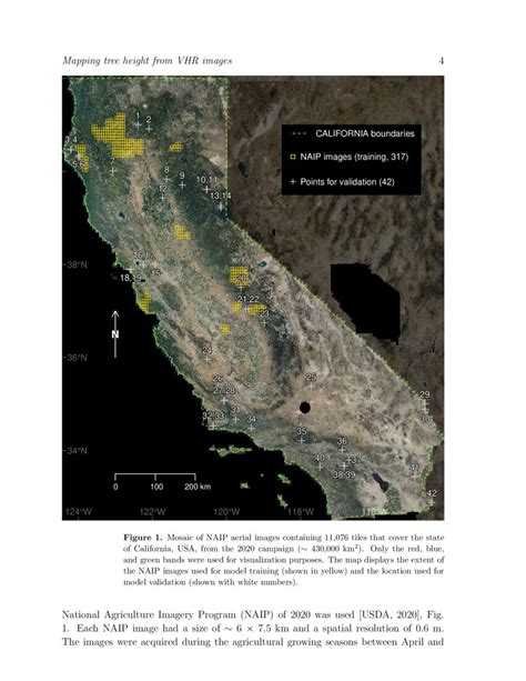 Sub Meter Tree Height Mapping Of California Using Aerial Images And