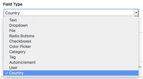 Upstream Custom Fields Extension 174 Custom Field Type Fields