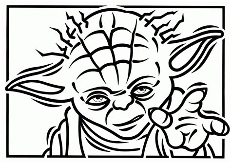 Star Wars Yoda Coloring Pages Sketch Coloring Page
