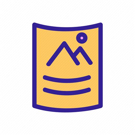 Booklet Brochure Contour Flyer Leaflet Linear Icon Download On Iconfinder