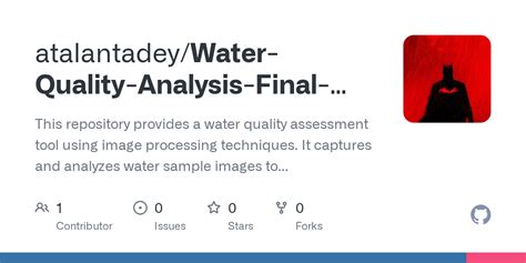 Github Atalantadey Water Quality Analysis Final Year Project This Repository Provides A Water
