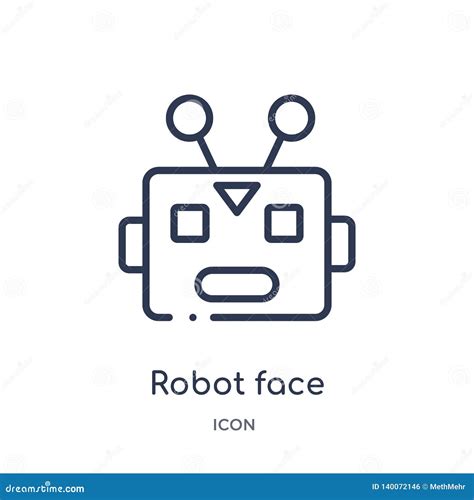 Linear Robot Icon From Artifical Intelligence Outline Collection Thin