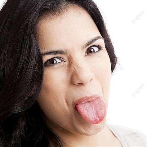 Tongue Out Beautiful Face Joy Photo Background And Picture For Free