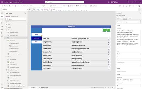 power apps create reusable multi level navigation component menu