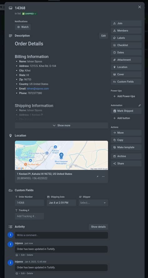 connecting trello with turbify