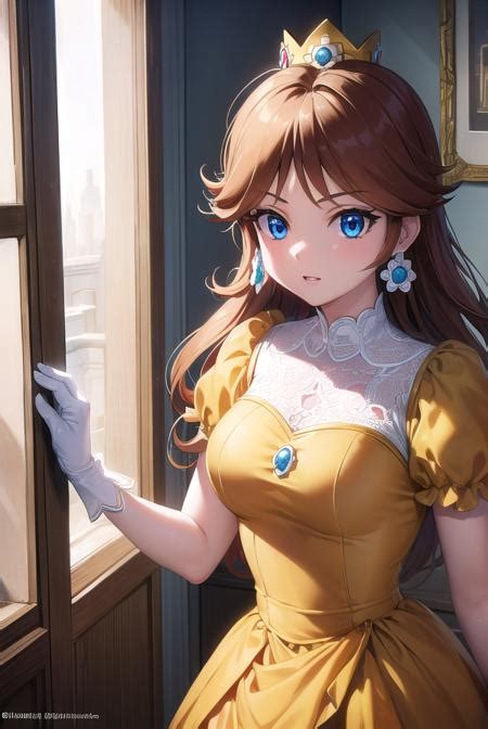 Princess Daisy デイジー姫 Super Mario Bros COMMISSION v Stable Diffusion LyCORIS Civitai