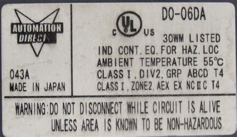New Automation Direct D0 06da Direct Logic 06 Module D006da Sb