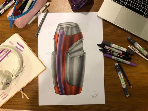 Marker Rendering 1 On Behance