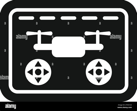 Tablet Drone Control Icon Simple Vector Network Spy Digital Map Tech Stock Vector Image And Art
