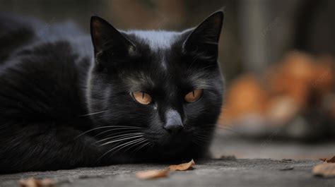 바닥에 누워있는 검은 고양이 검은 고양이 길고양이 버릇없는 고양이 거짓말하는 고양이 길고양이 고화질 사진 사진 고양이 배경 일러스트 및 사진 무료 다운로드 Pngtree