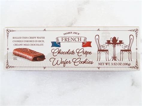 trader joe s chocolate crepe wafer cookies french rolled thin crispy bb