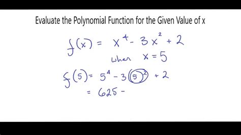 Alg2 6•2 Evaluating Polynomial Functions Youtube