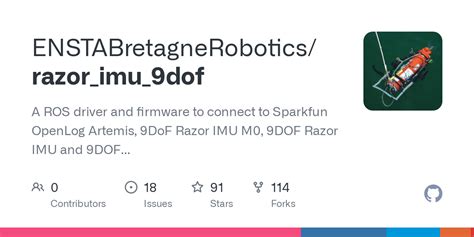 Github Enstabretagnerobotics Razor Imu Dof A Ros Driver And Firmware To Connect To Sparkfun
