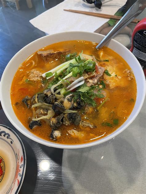 Homemade Bun Rieu Oc Vietnamese Crab Snail Noodle Soup Rbayarea