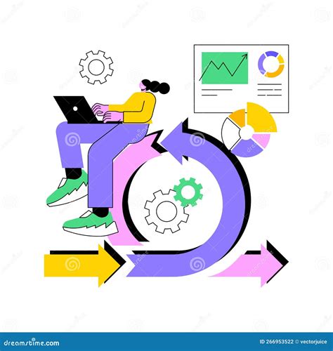 Agile Project Management Abstract Concept Vector Illustration Stock