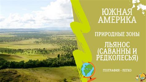 Южная Америка Природные Зоны Саванны и Редколесья Льянос и Кампос Youtube