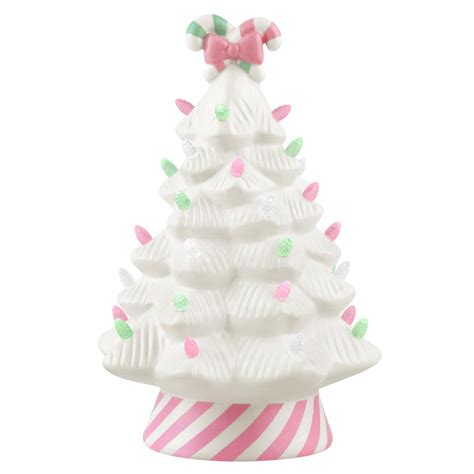 Mr Christmas 12 Nostalgic Ceramic Lit Candy Cane Tree Hsn