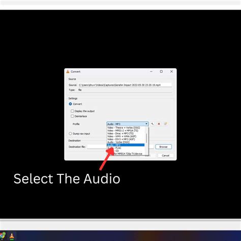 how to convert video to audio using vlc media player