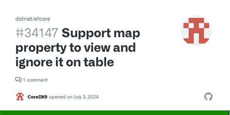 Support Map Property To View And Ignore It On Table · Issue 34147 · Dotnetefcore · Github