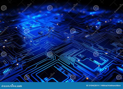 Electronic Circuit Board With Chips Stock Image Image Of Design Technology 310462819