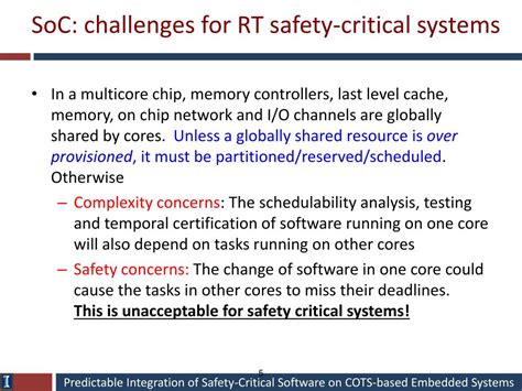 Ppt Predictable Integration Of Safety Critical Software On Cots Based Embedded Systems
