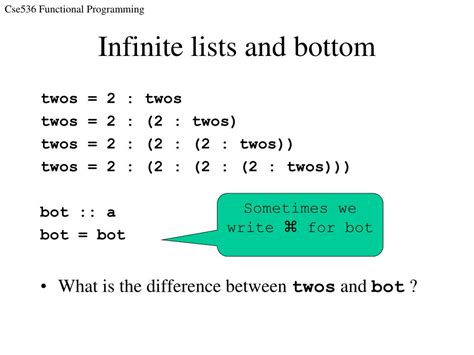 Ppt Programming With Streams Infinite Lists Vs Streams Normal Order