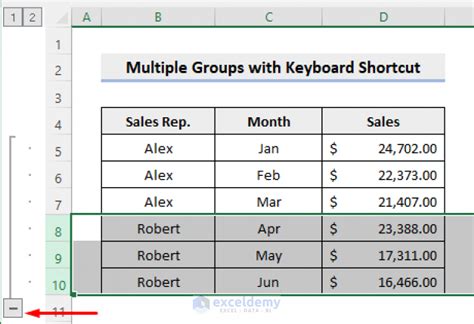 How To Create Multiple Groups In Excel 4 Effective Ways ExcelDemy