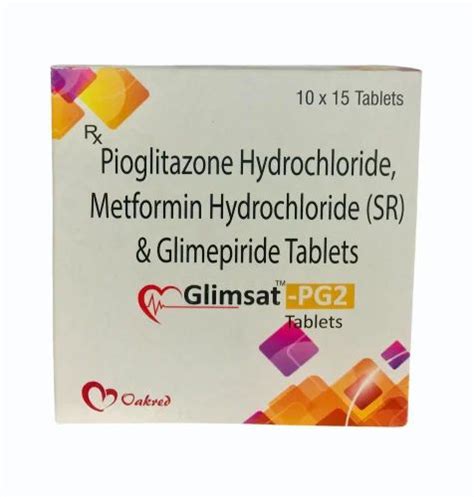Pioglitazone Hydrochloride Metformin Hydrochloride Sr And Glimepiride