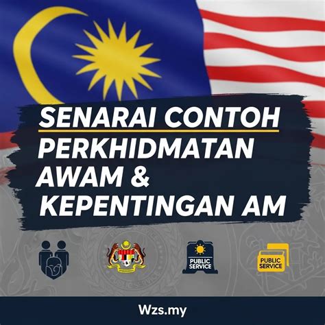 Senarai Contoh Perkhidmatan Awam And Kepentingan Am