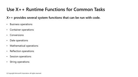 Use X Runtime Functions For Common Tasks Instructor Brandon Online