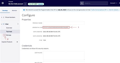 To Obtain The Fcm Secret Key Refer To Faqs