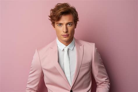 Premium Ai Image Actor Isolated In Pastel Background