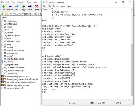 Uci Defaults Script For Dhcp Being Ignored For Developers Openwrt Forum