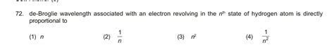 De Broglie Wavelength Associated With An Electron Revolving In The N